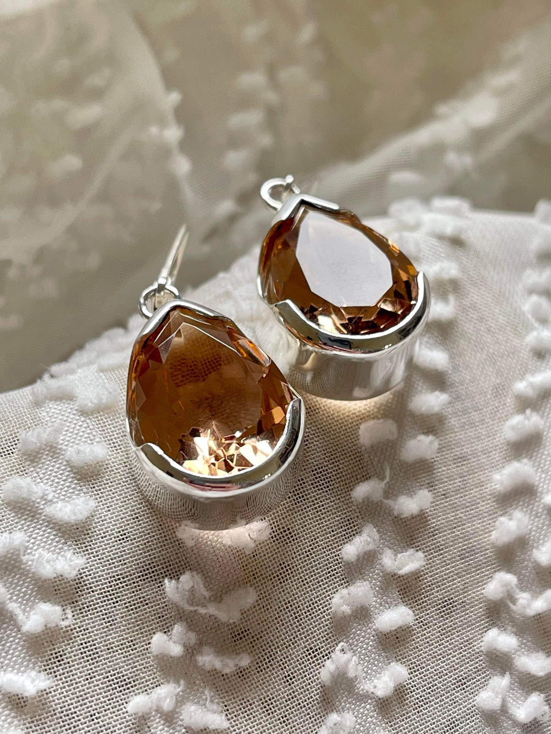 Morganite Earrings Desiderate Desiderate PTY LTD